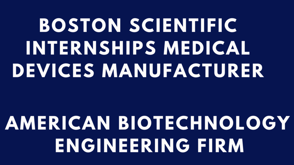 Boston Scientific Internships 2026 - Internship Sphere
