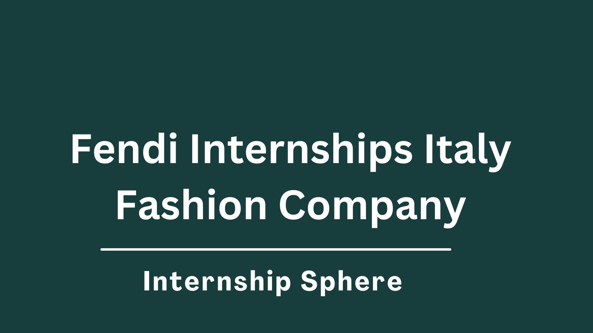 Fendi Internships 2026 Luxury Fashion Company - Internship Sphere