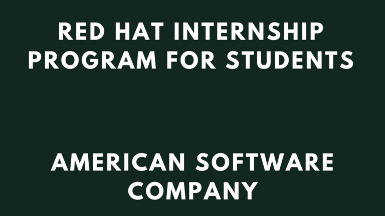 Red Hat Internship 2026 Experience For Students - Internship Sphere
