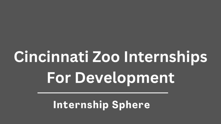 Cincinnati Zoo Internships 2026 Internship Positions - Internship Sphere
