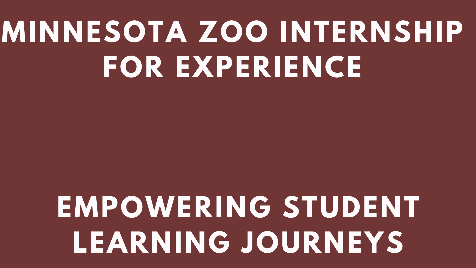 Minnesota Zoo Internship 2026 Learning Journeys - Internship Sphere