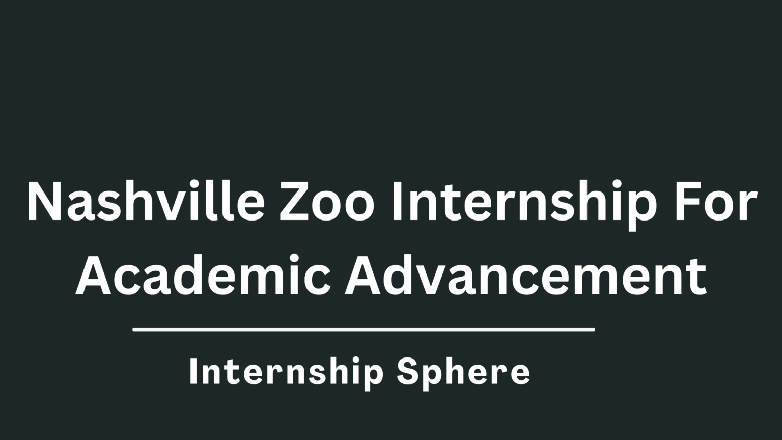 Nashville Zoo Internship 2026 Latest Job Opportunities - Internship Sphere