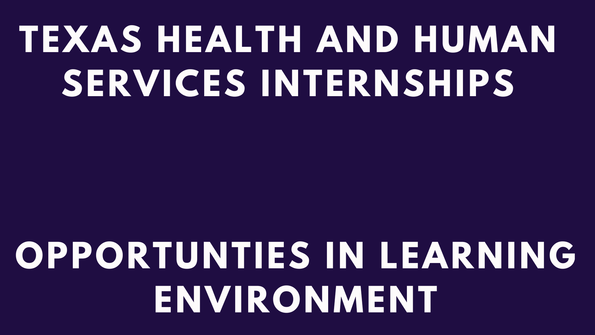 Texas Health And Human Services Internships 2026 - Internship Sphere