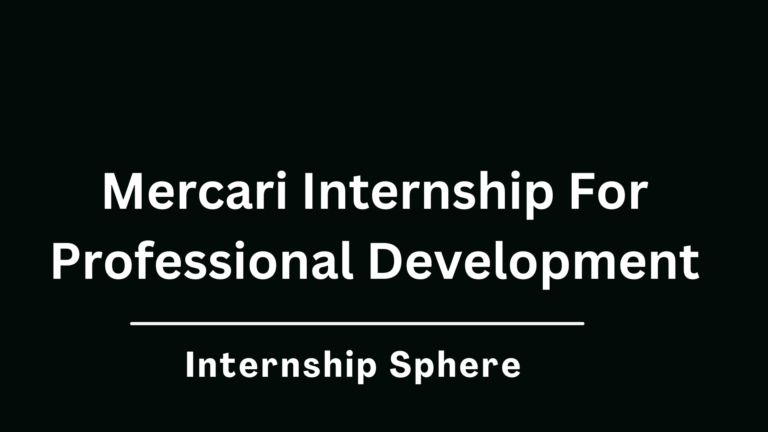 Mercari Internship 2025 Internship Program - Internship Sphere