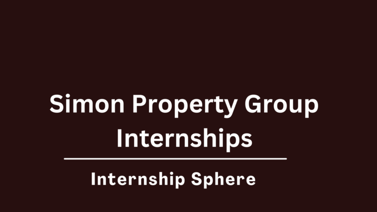 Simon Property Group Internships 2026 - Internship Sphere