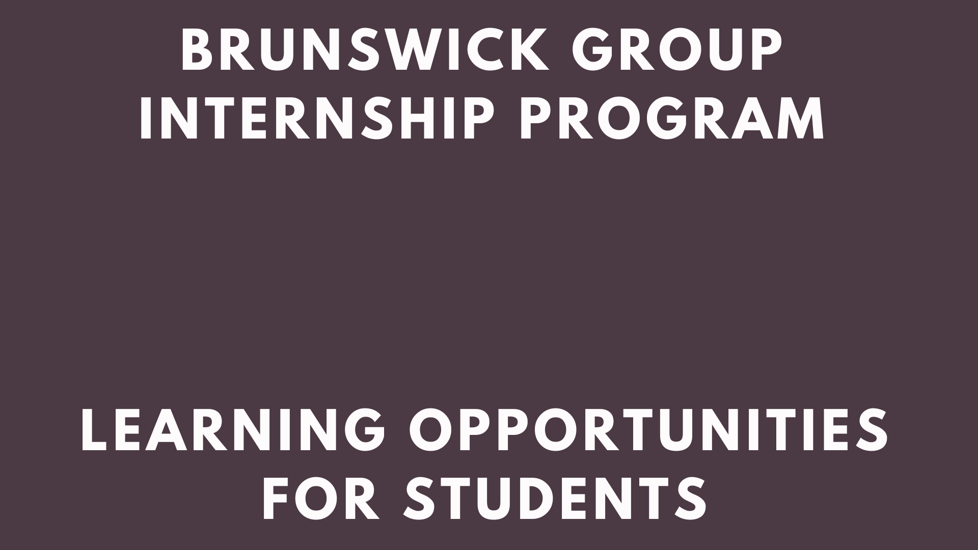 Brunswick Group Internship 2026 Summer Opportunity - Internship Sphere