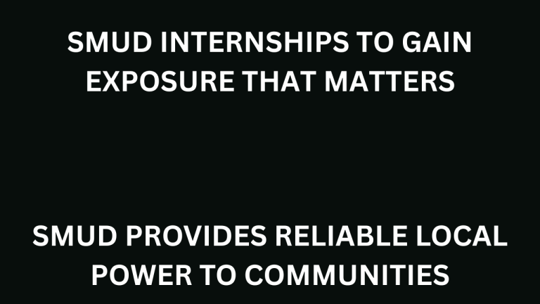 SMUD Internships 2026 Sacramento Municipal Utility District ...